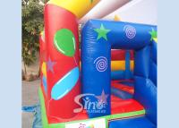China Commercial Inflatable Bouncy Castle with Slide 5x4x4m for Kids Party Outdoor for sale