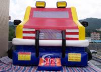 China Custom Inflatable Truck Bounce House 18 oz PVC Tarpaulin for Kids 3-15 Years Outdoor Play for sale