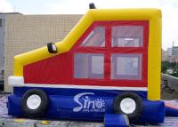 China Custom Inflatable Truck Bounce House 18 oz PVC Tarpaulin for Kids 3-15 Years Outdoor Play for sale