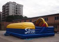 China Outdoor Inflatable Fun City with Tunnel Slide for Kids and Adults 6m x 4m for sale