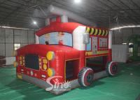 China Commercial Inflatable Fire Truck Bouncy Castle 3m x 2m for Kids Party for sale