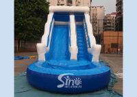 China 18ft Commercial Kids Inflatable Water Slide EN14960 Certified 9.2m Long for Summer Parties for sale