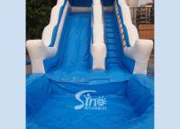 China 18ft Commercial Kids Inflatable Water Slide EN14960 Certified 9.2m Long for Summer Parties for sale