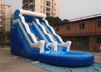China 18ft Commercial Kids Inflatable Water Slide EN14960 Certified 9.2m Long for Summer Parties for sale