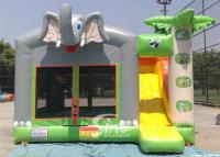 China Commercial Outdoor Elephant Inflatable Bounce House with Slide 5x5x4m CE EN14960 for sale