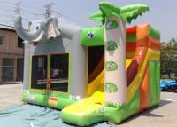 China Commercial Outdoor Elephant Inflatable Bounce House with Slide 5x5x4m CE EN14960 for sale