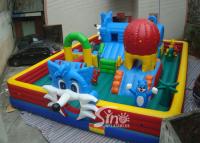 China Happy Cat Kids Inflatable Game Outdoor Fun Land 610g PVC Tarpaulin CE EN71 for sale