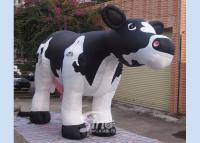 China Huge Inflatable Milk Cow Model PVC Coated Nylon Durable For Advertising for sale