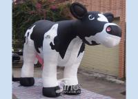 China Huge Inflatable Milk Cow Model PVC Coated Nylon Durable For Advertising for sale