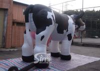 China Huge Inflatable Milk Cow Model PVC Coated Nylon Durable For Advertising for sale