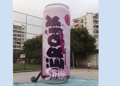 China 6m High Giant Energy Drink Inflatable Can Full Printing Outdoor Advertising for sale