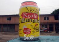 China 5m High Giant Inflatable Beer Can with Full Digital Printing for Outdoor Advertising for sale