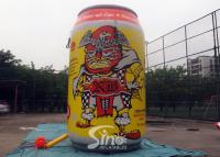 China 5m High Giant Inflatable Beer Can with Full Digital Printing for Outdoor Advertising for sale