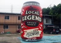 China 5m High Outdoor Advertising Giant Inflatable Beer Can with Digital Printing for Beer Promotion for sale