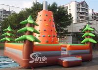 China Commercial Inflatable Rock Climbing Wall 7x6x7m for Kids Outdoor Play for sale