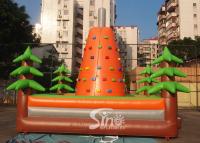 China Commercial Inflatable Rock Climbing Wall 7x6x7m for Kids Outdoor Play for sale