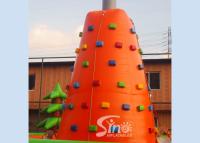 China Commercial Inflatable Rock Climbing Wall 7x6x7m for Kids Outdoor Play for sale