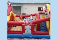 China Circus Clown Themed Inflatable Fun City Amusement Park with Slide for Kids 10m x 8m for sale