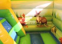 China Inflatable Cartoon Bounce House Jumping Castle With Slide For Inflatable Games for sale