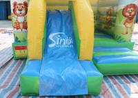 China Inflatable Cartoon Bounce House Jumping Castle With Slide For Inflatable Games for sale