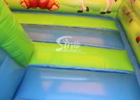 China Inflatable Cartoon Bounce House Jumping Castle With Slide For Inflatable Games for sale