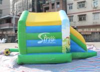China Inflatable Cartoon Bounce House Jumping Castle With Slide For Inflatable Games for sale