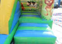 China Inflatable Cartoon Bounce House Jumping Castle With Slide For Inflatable Games for sale