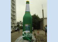 China 5m Outdoor Inflatable Beer Bottle with LED Light for Tsingtao Beer Promotion for sale