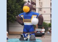 China 5m High Giant Promotional Inflatable Rugby Ball PVC Coated Nylon Outdoor Advertising Mascot for sale