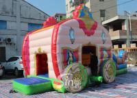 China Princess Carriage Inflatable Bouncy Castle Slide 25x13ft Lead Free Material Kids Party for sale