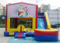 China Commercial Outdoor Kids Princess Theme Wet Inflatable Combo Bounce House with Slide 20x18x15ft for sale
