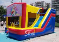 China Commercial Outdoor Kids Princess Theme Wet Inflatable Combo Bounce House with Slide 20x18x15ft for sale