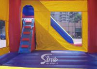 China Commercial Outdoor Kids Princess Theme Wet Inflatable Combo Bounce House with Slide 20x18x15ft for sale