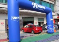 China Custom Full Digital Printing Outdoor Blue Roma Advertising Inflatable Arch 4.5m for sale