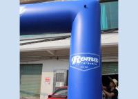 China Custom Full Digital Printing Outdoor Blue Roma Advertising Inflatable Arch 4.5m for sale
