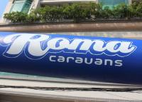 China Custom Full Digital Printing Outdoor Blue Roma Advertising Inflatable Arch 4.5m for sale
