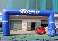 China Custom Full Digital Printing Outdoor Blue Roma Advertising Inflatable Arch 4.5m for sale