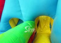 China Commercial Outdoor Rainbow Inflatable Fun City PVC Tarpaulin Playground CE Certified for sale