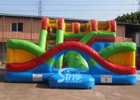 China Commercial Outdoor Rainbow Inflatable Fun City PVC Tarpaulin Playground CE Certified for sale