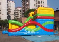 China Commercial Outdoor Rainbow Inflatable Fun City PVC Tarpaulin Playground CE Certified for sale