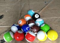 China 10x5m Giant Inflatable Human Billiards Bounce House with Snooker Balls for Commercial Use for sale