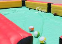 China 10x5m Giant Inflatable Human Billiards Bounce House with Snooker Balls for Commercial Use for sale