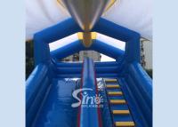China Outdoor Kids Inflatable Bounce Slide 7.5m x 4.0m with Shade Cover for Parties for sale