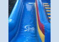 China Outdoor Kids Inflatable Bounce Slide 7.5m x 4.0m with Shade Cover for Parties for sale