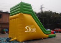 China Outdoor 19'' High Rainbow Kids Inflatable Slide With Front Load Stopper For Parties for sale