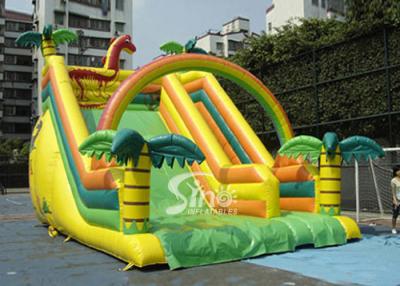China Outdoor Giant Tropical Rain Forest Inflatable Slide 10m x 5m x 6.5m for Kids and Adults for sale