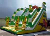 China 6m High Kids Outdoor Inflatable Jungle Slide 0.55mm PVC Tarpaulin CE EN14960 for sale