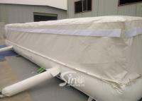 China 8x6m White Indoor Foam Pit Airbag with Sealed Top Cover for Big Jump Stunt Training for sale