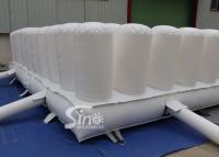 China 8x6m White Indoor Foam Pit Airbag with Sealed Top Cover for Big Jump Stunt Training for sale