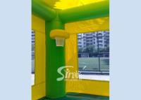 China Big Outdoor Jungle Inflatable Boune Slide Combo with Water Pool and Palm Tree for sale